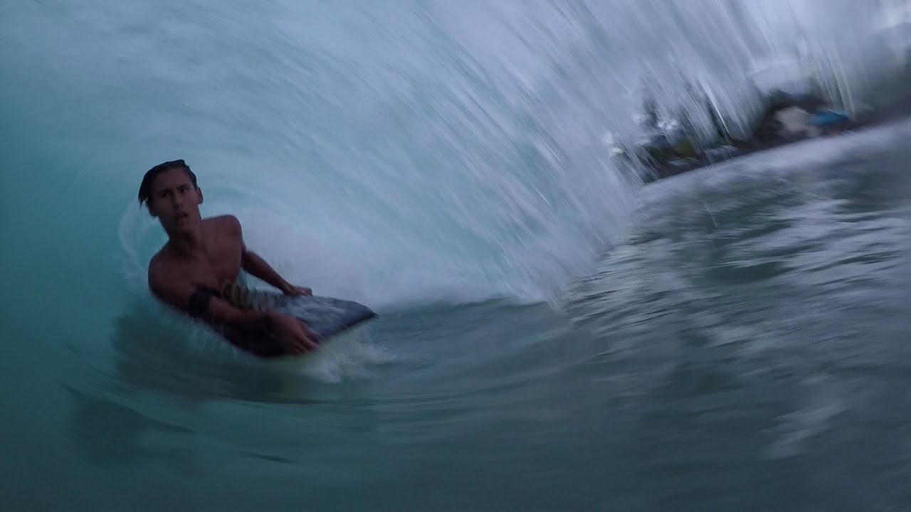 "Launch" | Bodyboarding shorebreak in Hawaii [HD] - YouTube