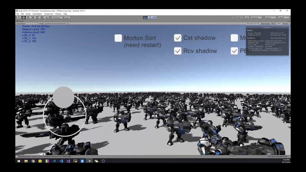 Animation Instancing on Unity 3D for Large Crowds of Animated ...