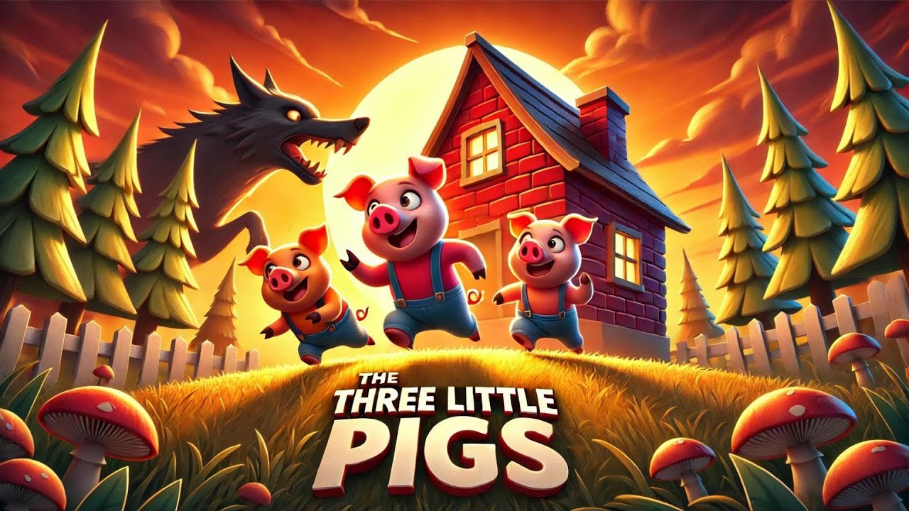 The Three Little Pigs and the Big Bad Wolf | Full Animation - YouTube