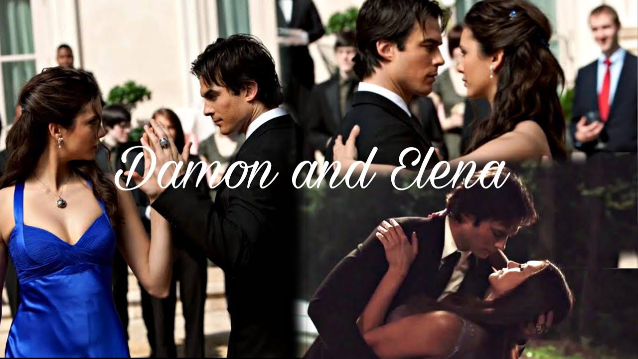 Damon and Elena ~(calm down-slowed) all dance scenes - YouTube
