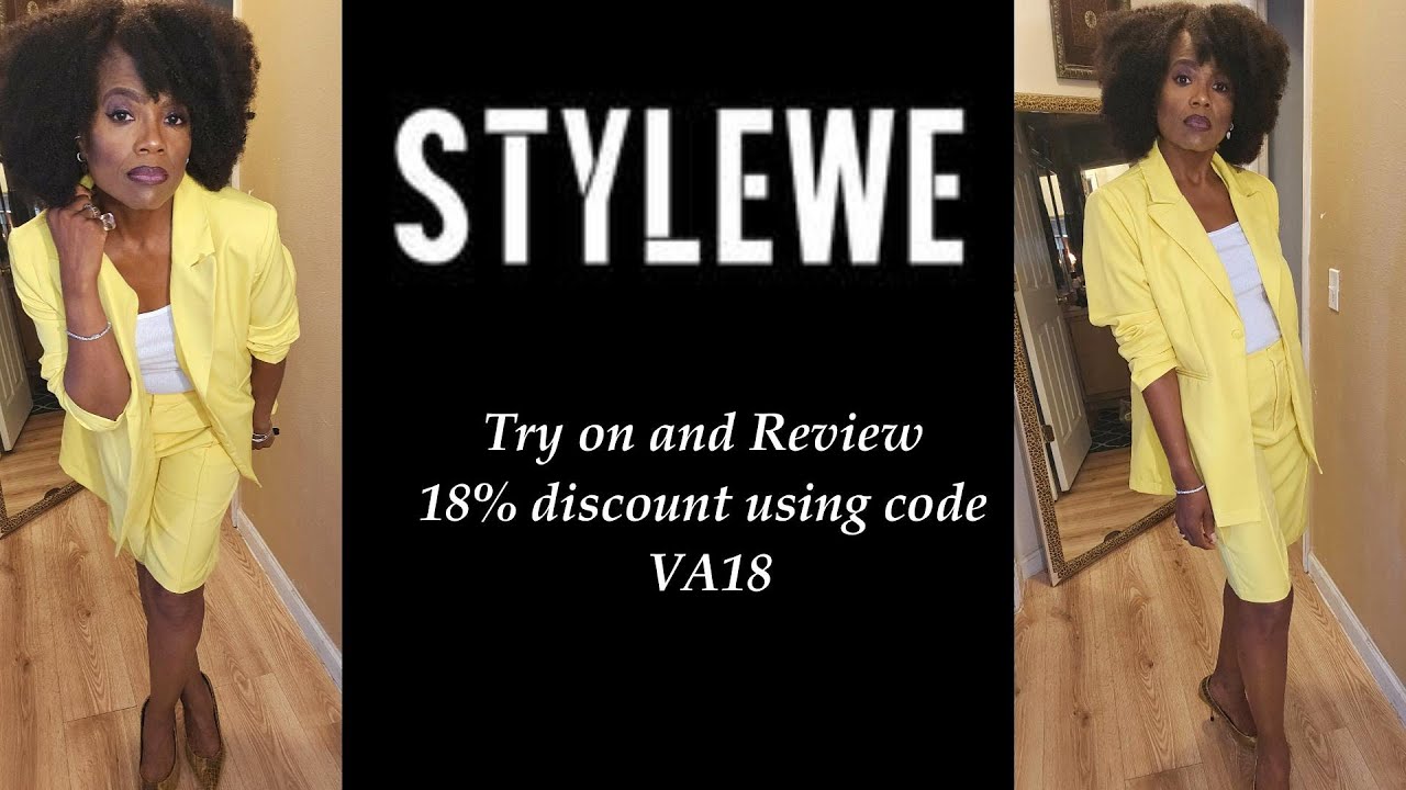 Style We Yellow Short Suit Review - YouTube