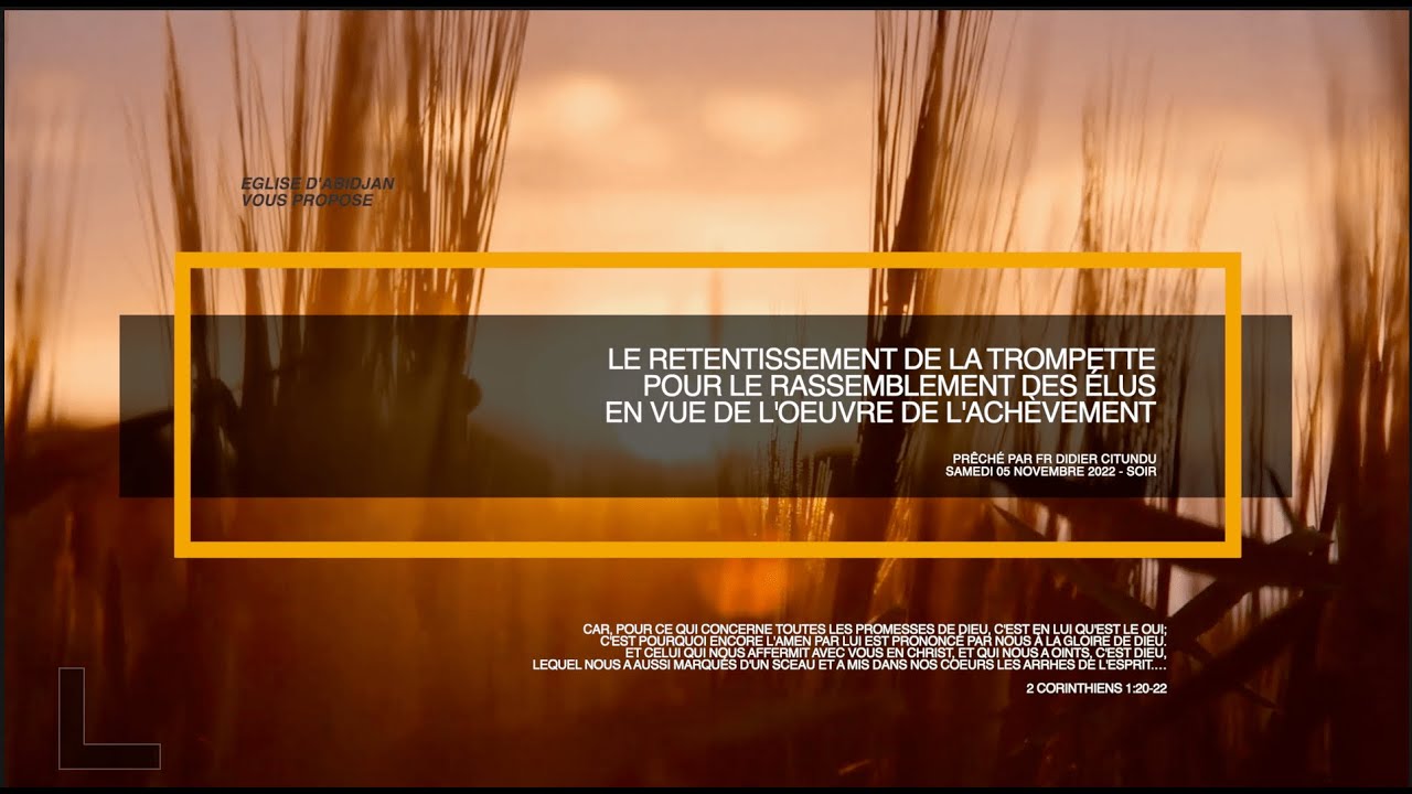 Eglise d'Abidjan - Convention Chrétienne 2022 - Fr Didier Citundu - Sam ...
