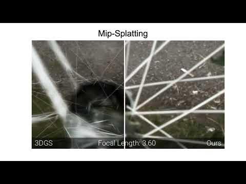 Mip-Splatting: Alias-free 3D Gaussian Splatting - YouTube