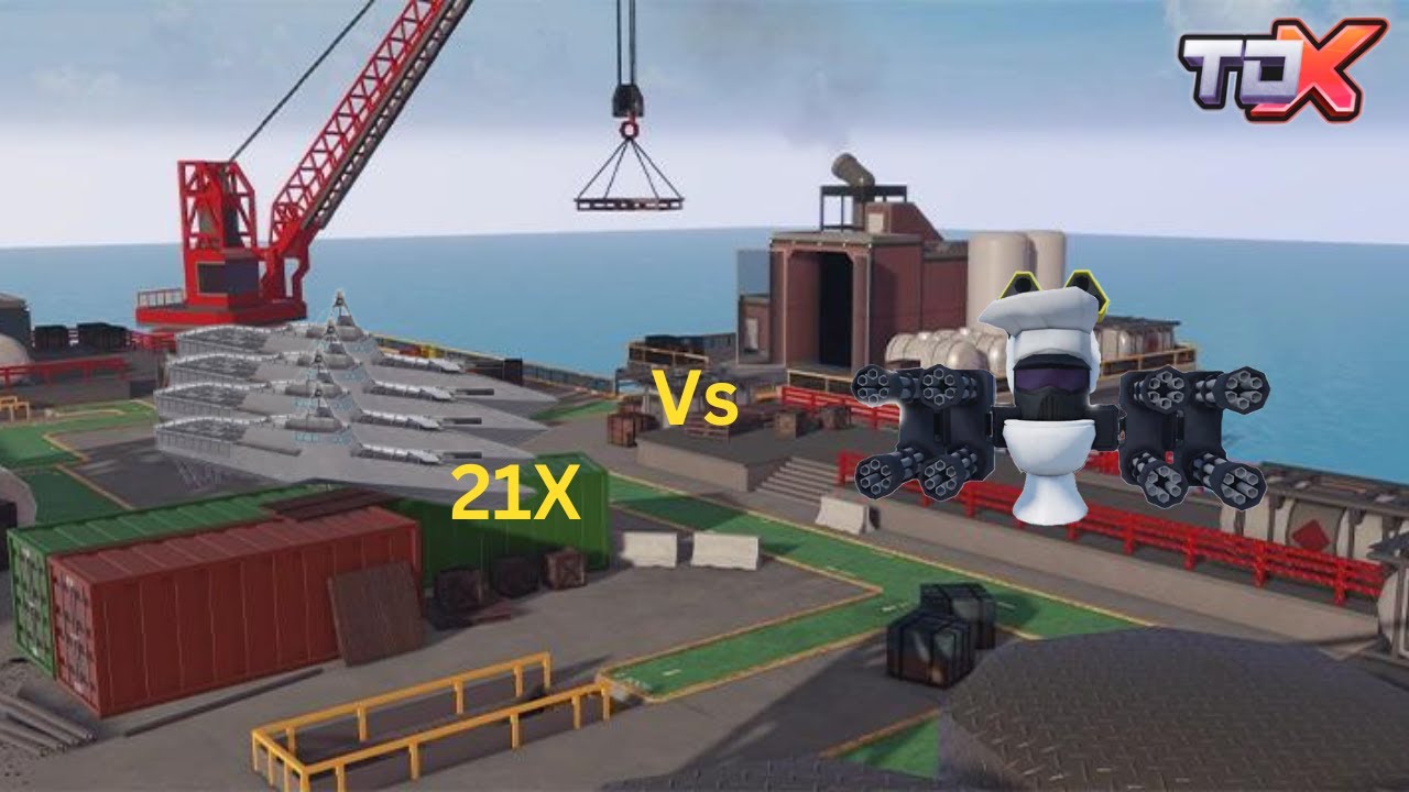 21 Railgun Warship's Vs SUPER REVIVED TOILET JOHN MK I9X (Tower defense ...