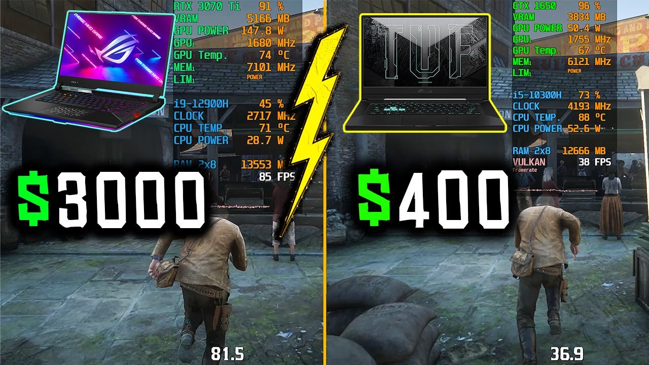 Cheap vs Expensive Gaming Laptop - YouTube