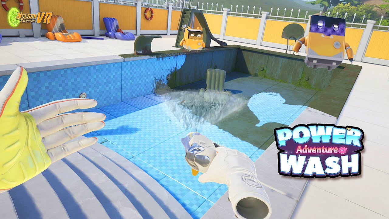 AGARRO LA PALA en REALIDAD VIRTUAL 4 | PowerWash Adventure VR - YouTube