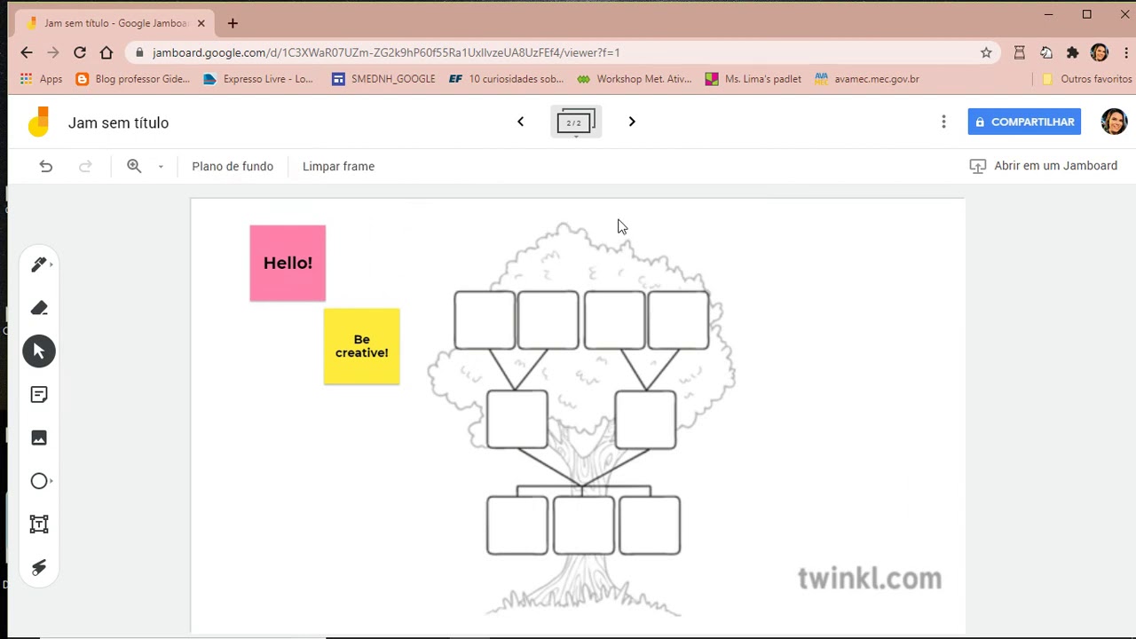Using the Jamboard to create your family tree - YouTube