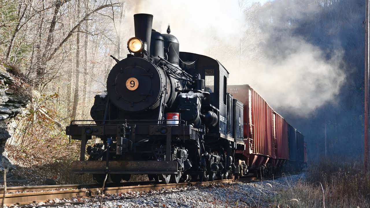 FALL STEAM: Cass Scenic Railroad Climax Locomotive 9 - CoasterFan2105