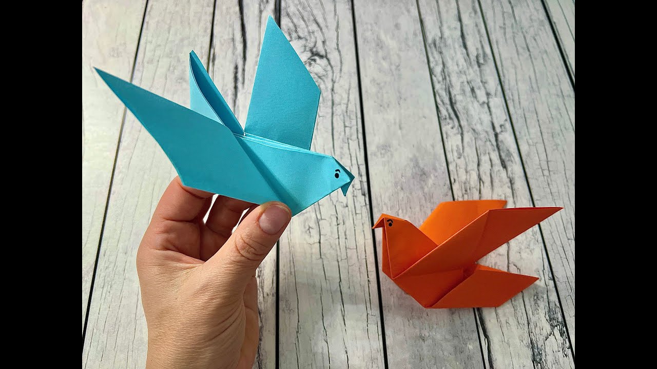 Easy Origami Bird for Kids | Fun Paper Craft Tutorial - YouTube