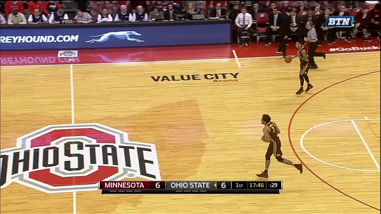 JaQuan Lyle to Trevor Thompson for the Dunk vs. Minnesota - YouTube