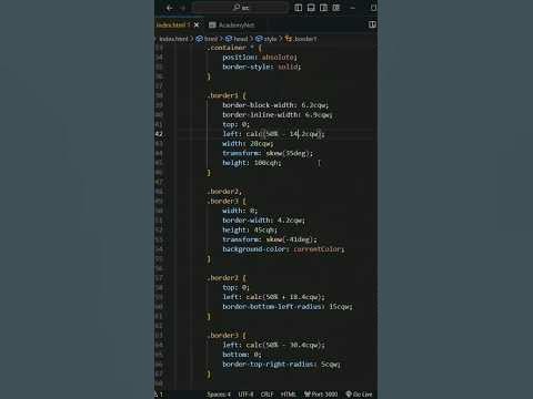 How to Make X Logo using HTML CSS #coding - YouTube