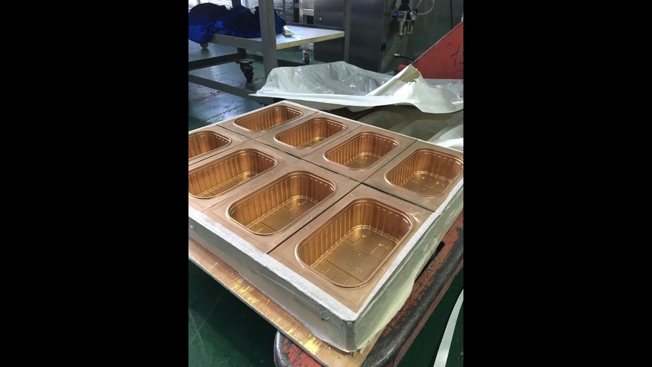 Plastic Fruit Tray Making Machine - YouTube