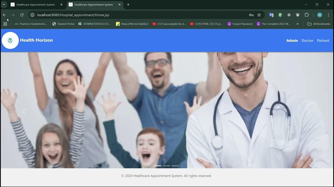 Hospital Management(Appointment) system using Java ,Myservlent, JSP, and MySql - YouTube