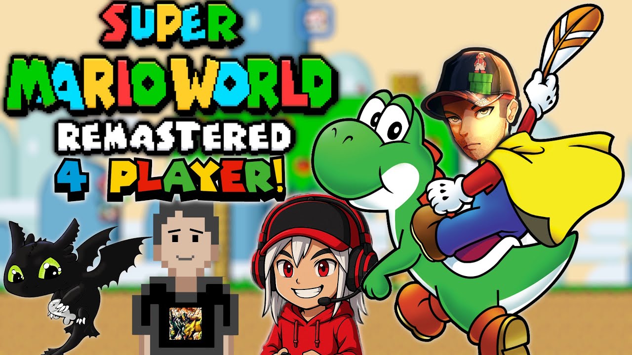 Super Mario World Enhanced with 4 Players LIVE! - YouTube
