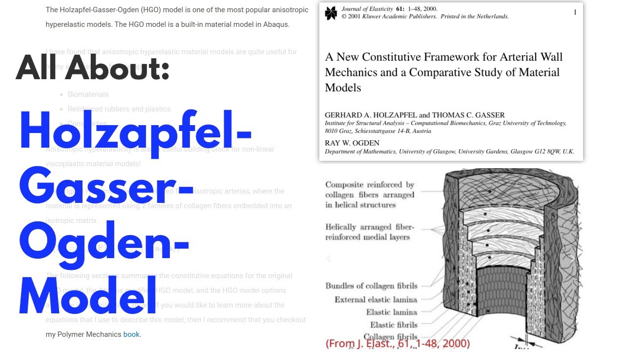All about the Holzapfel-Gasser-Ogden model - YouTube