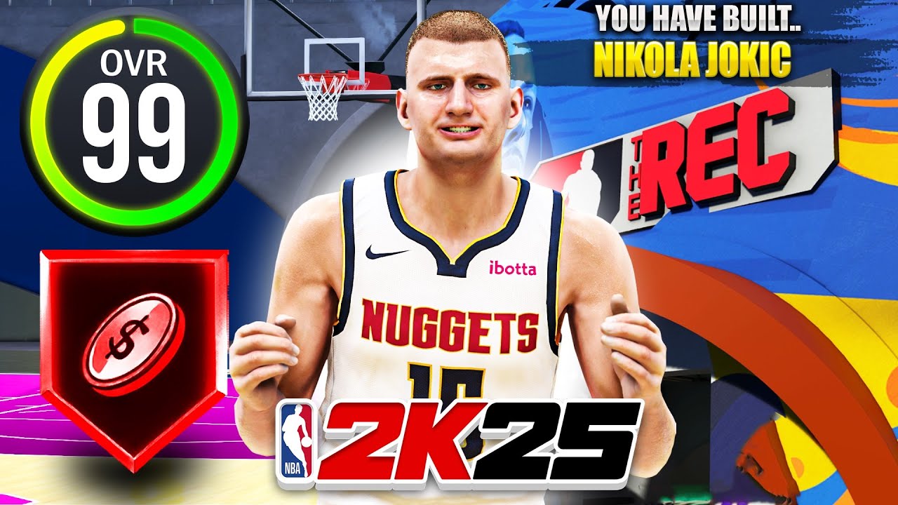 99 OVR NIKOLA JOKIC BUILD is OVERPOWERED in the RANDOM REC on NBA 2K25 ...