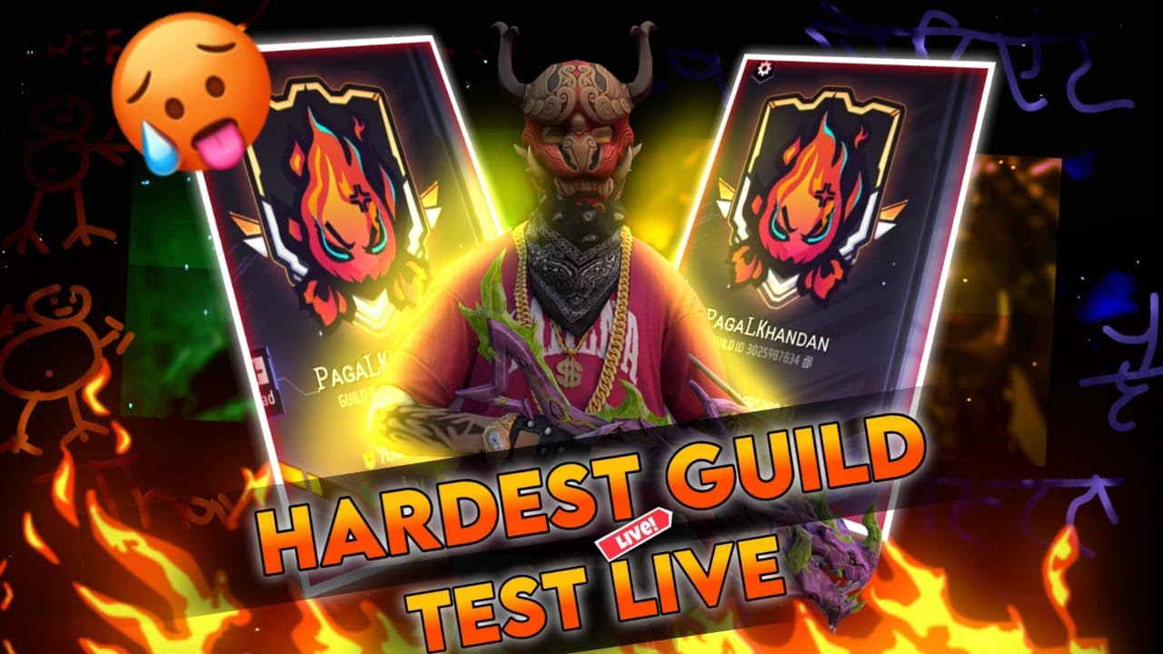 🛑LIVE FREE FIRE GUILD GARENA FREE FIRE 🔥LIVE 🛑PGL 🥵GUILD TEST 1V1🔥 ...