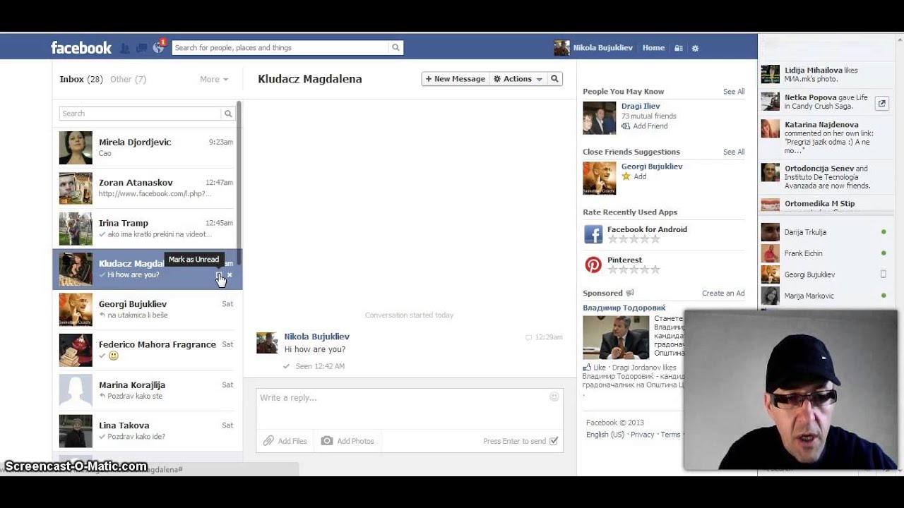 Facebook škola Video 5 - Kako upravljati Facebook Inbox Facebook poruke ...