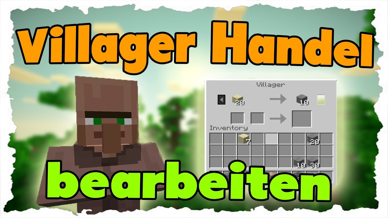 Villager Handel anpassen/ändern - Tutorial (Mit /summon Command) - YouTube