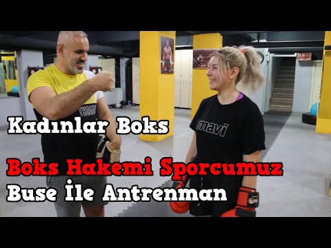 Kadınlar Boks - Boks Hakemi Sporcumuz Buse İle Antrenman