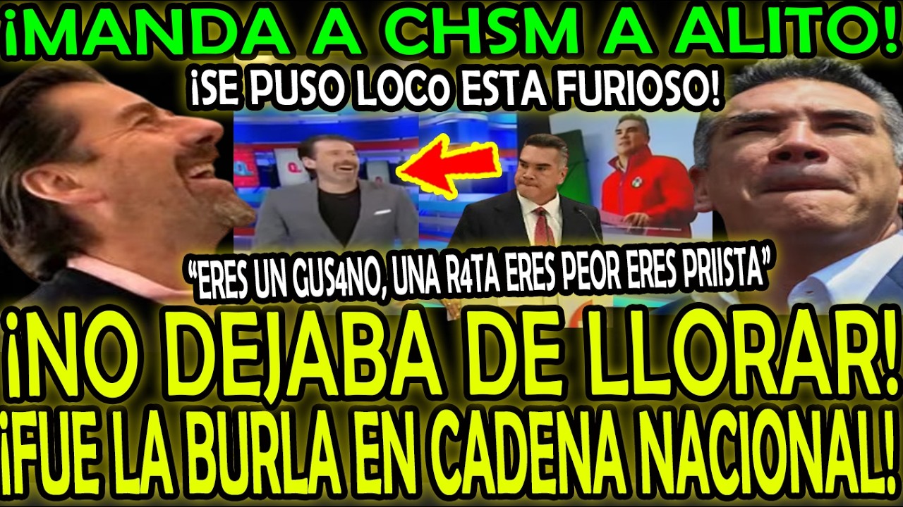 ¡ALITO FUE LA BURLA EN CADENA NACIONAL! ¡SE PUSO LOC0 NO DEJABA DE ...