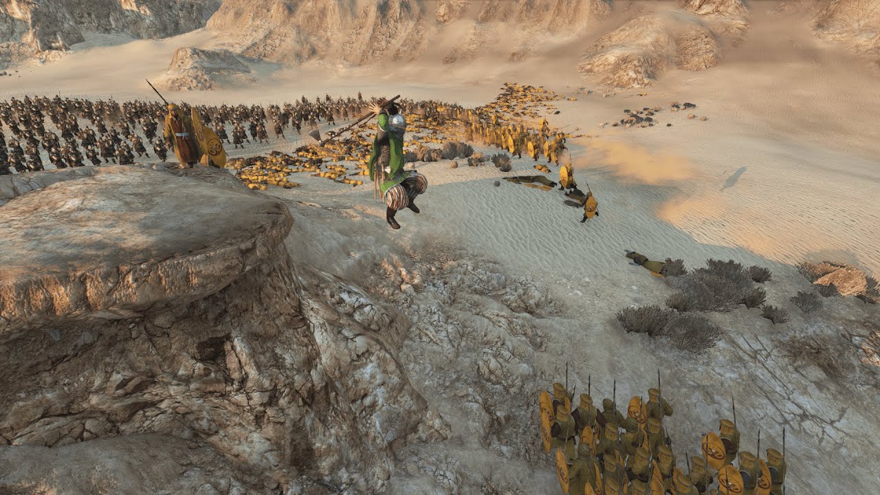 Battanian Falxmen vs Aserai Spearmen | Mount & Blade Bannerlord - YouTube