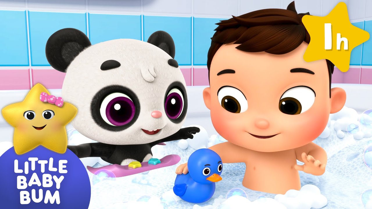 Bath Time Splash with Baby Panda 🐼🫧| Little Baby Bum | Songs and ...
