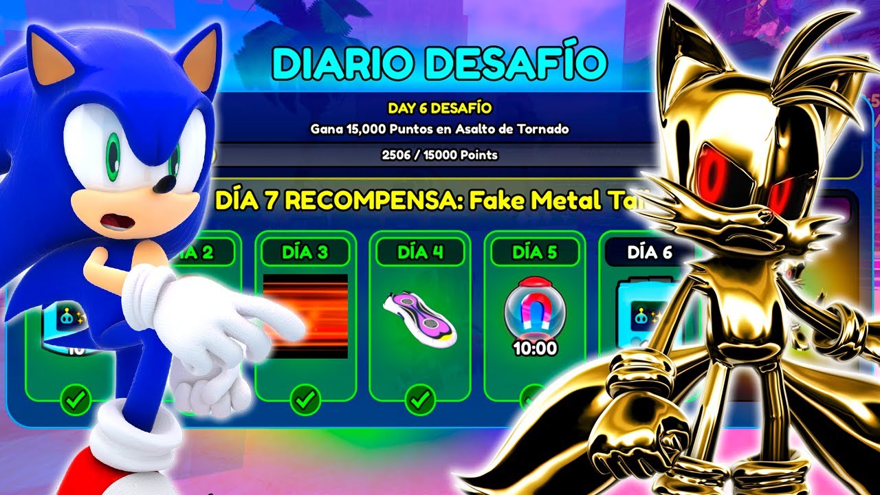 ¡Como COMPLETAR Las Misiones De FAKE METAL TAILS En Sonic Speed ...