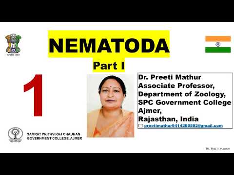 Nematoda | Part 1 | Dr. Preeti Mathur - YouTube