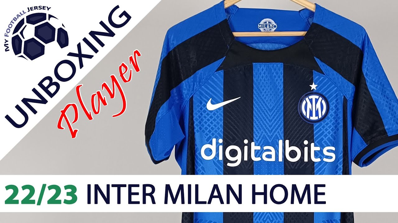 Inter Milan Home Jersey 22/23 (JJSport24) Player Version Unboxing ...