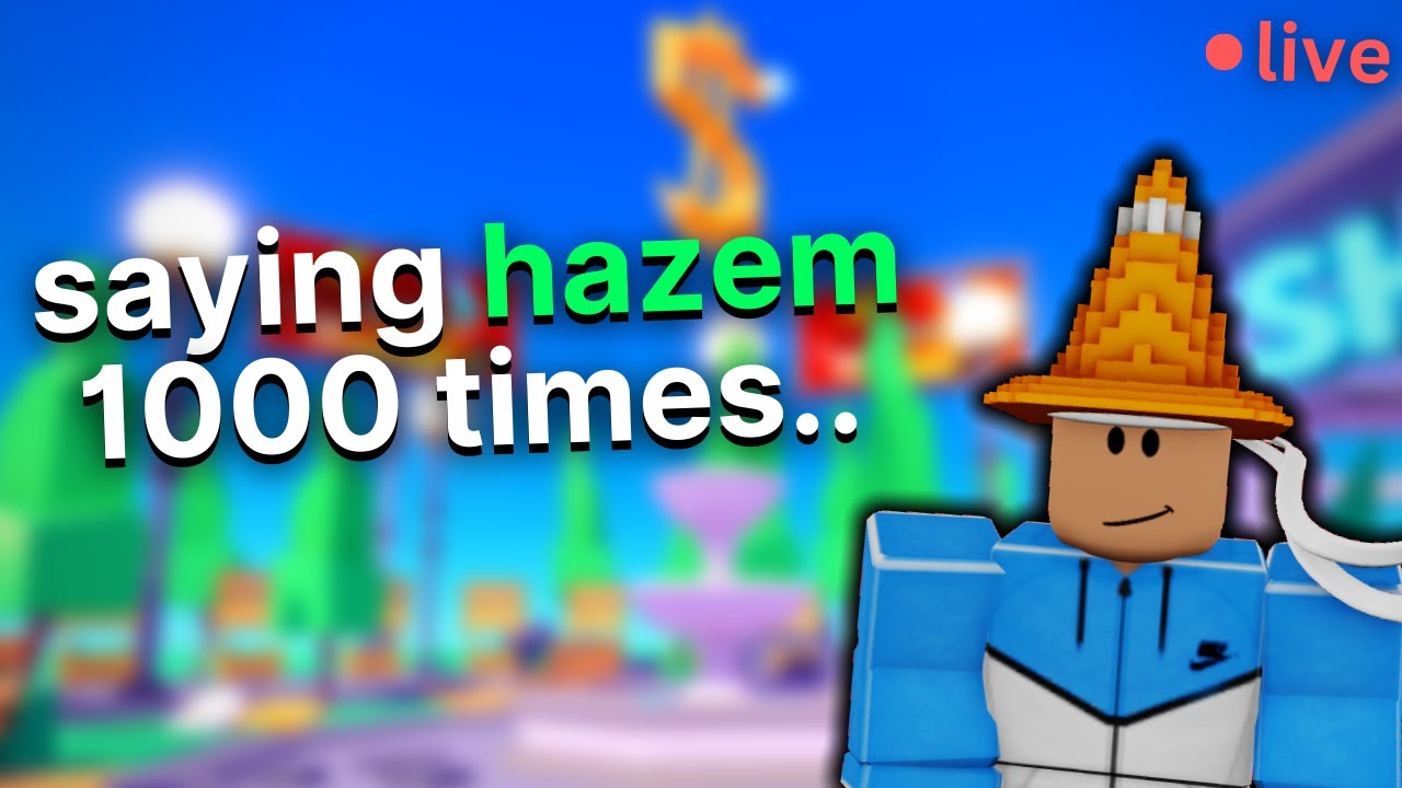saying haz3mn 1000 times.. - YouTube