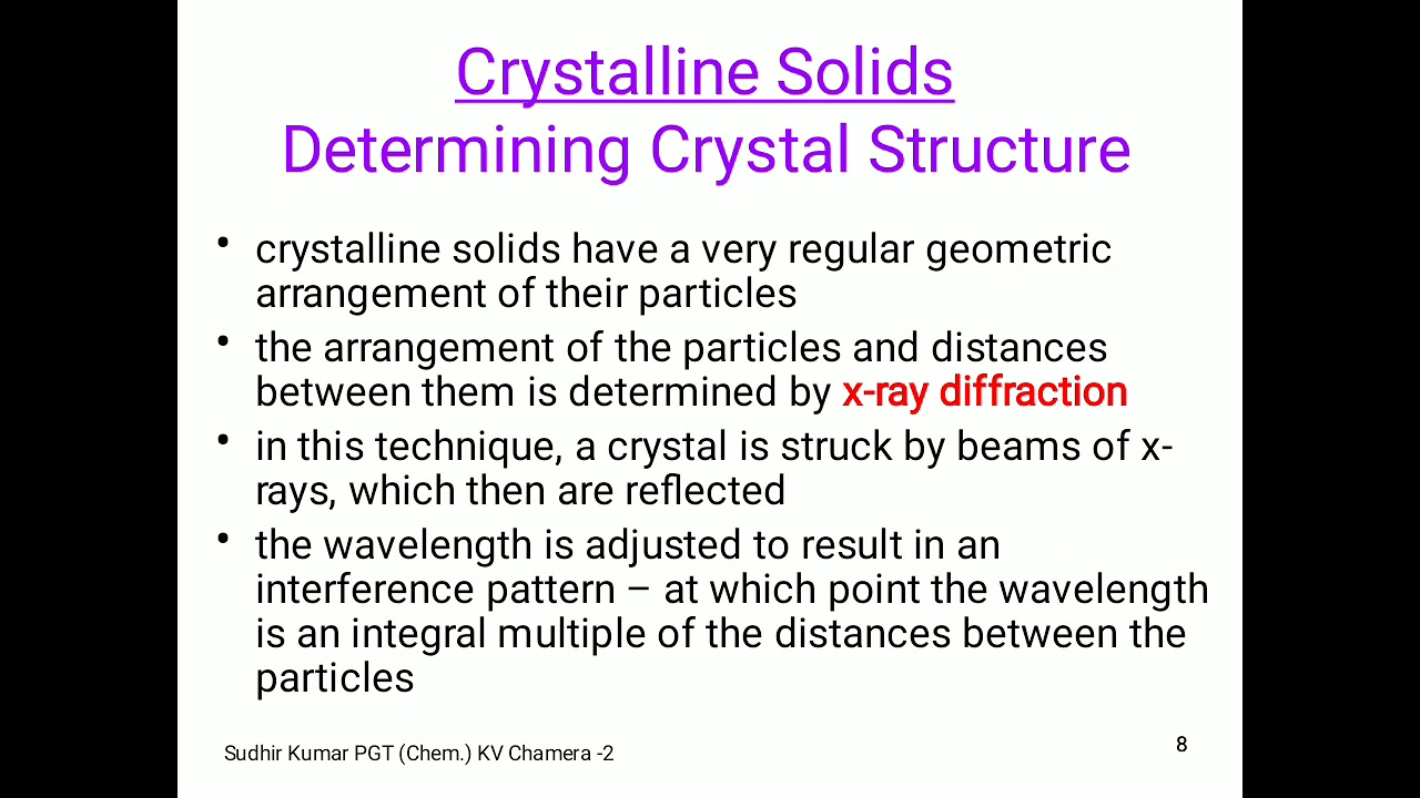 PPT on class 12 solid state. - YouTube