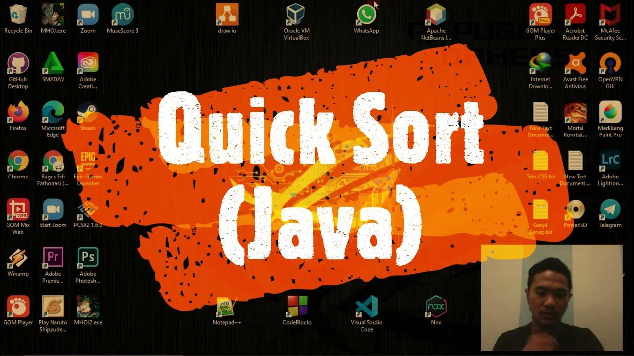 Implementasi Quick Sort (Java) - Algoritma dan Struktur Data - YouTube