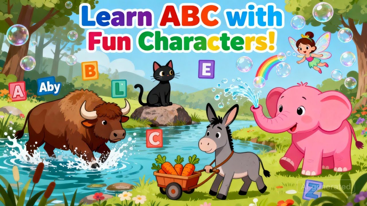 Cartoon video abcd bala cartoon|learn alfabate for kids|billi/cat bala ...