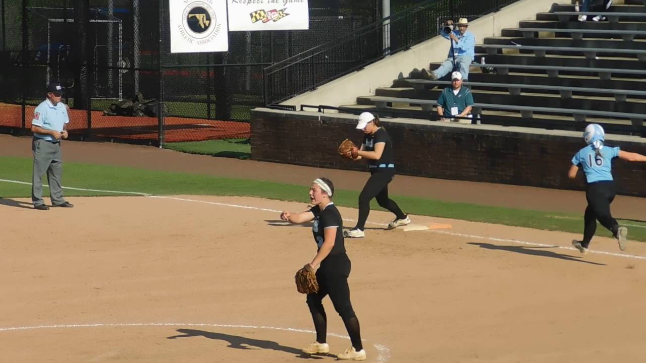 Howell putout Westminster/Huntingtown softball 3A state final 05/28/16 ...
