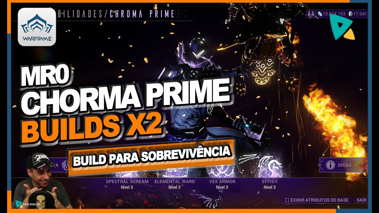 WARFRAME - MR0 CRHOMA PRIME + Kitgun +Zaw para sobrevivência ou fendas ...