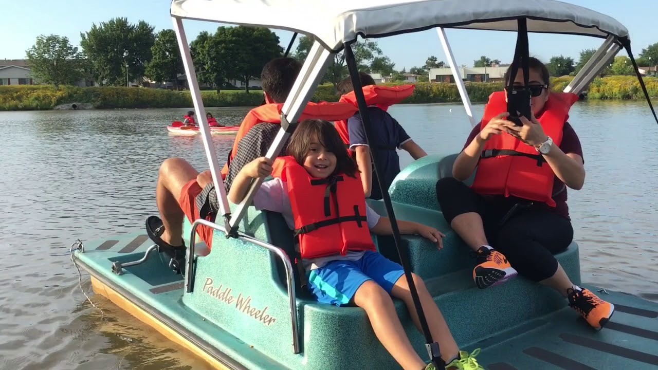 Paddle boating in Schaumburg 05-2016 - YouTube