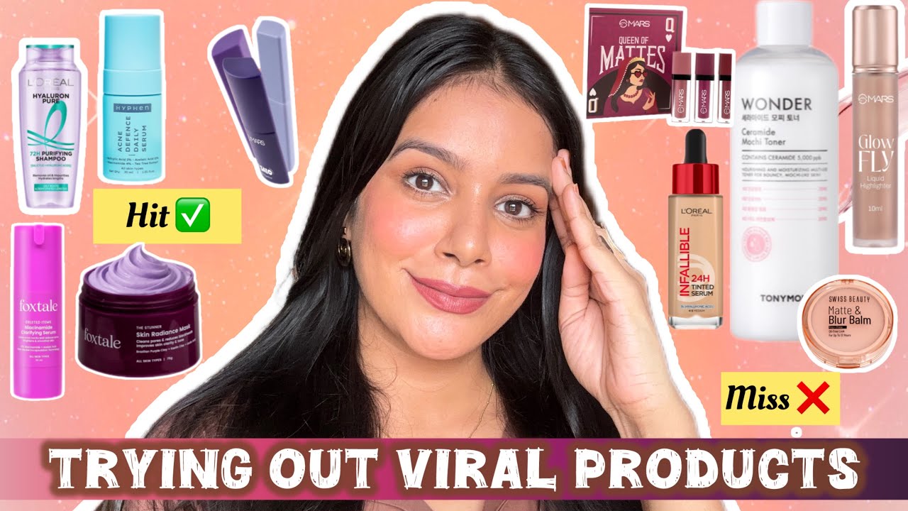 TRYING OUT *VIRAL* PRODUCTS under ₹1000|are these products worth the ...