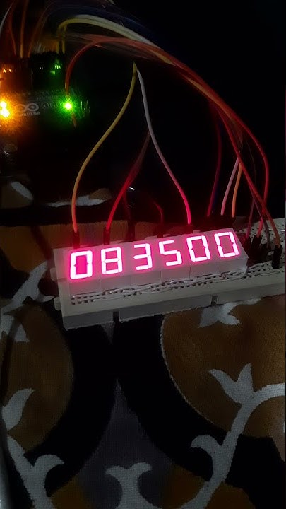 Arduino 7 segment clock. - YouTube