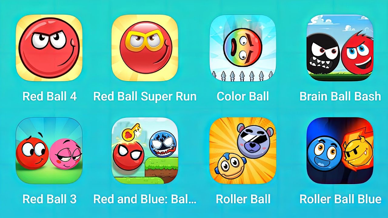 Red Ball 4, Red Ball Super Run, Color Ball, Brain Ball Bash, Red Ball 3 and More Red Ball Games ...