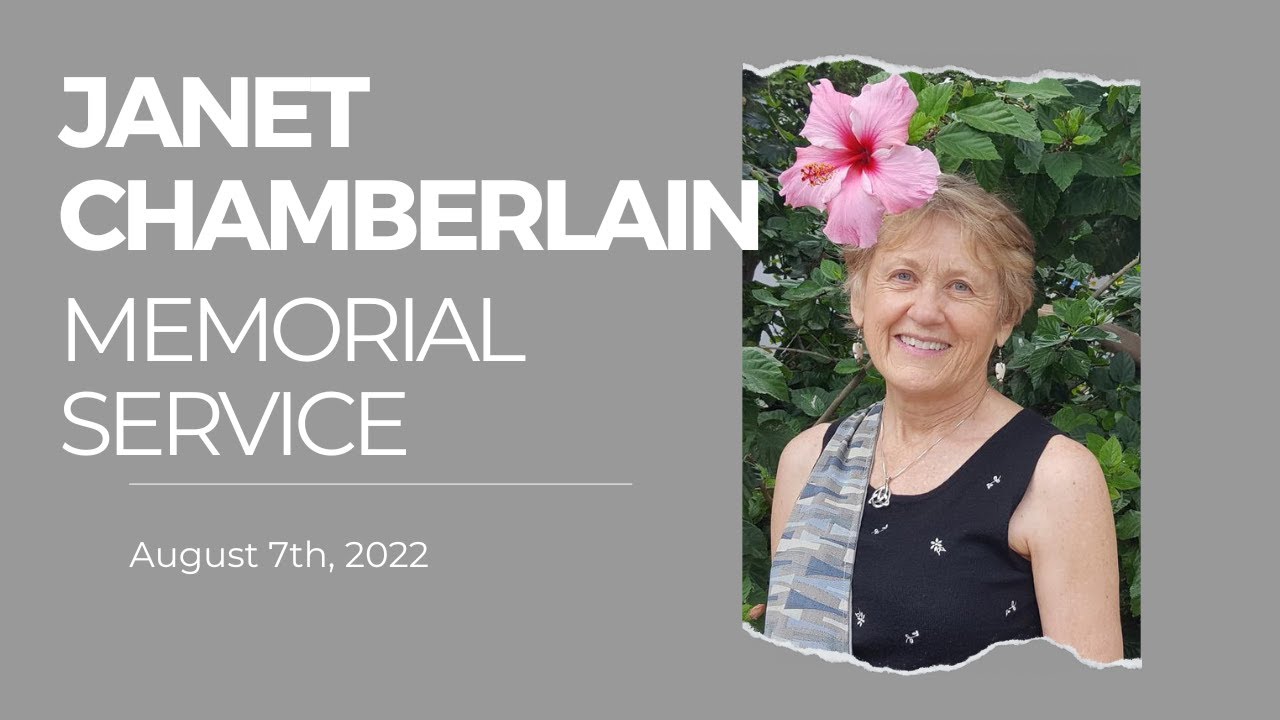 Janet Chamberlain Memorial Service - YouTube
