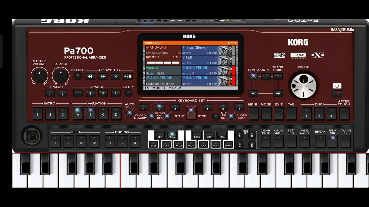 SKIN KORG PA700||MANTUL•#org2023 ORG2023VIP - YouTube
