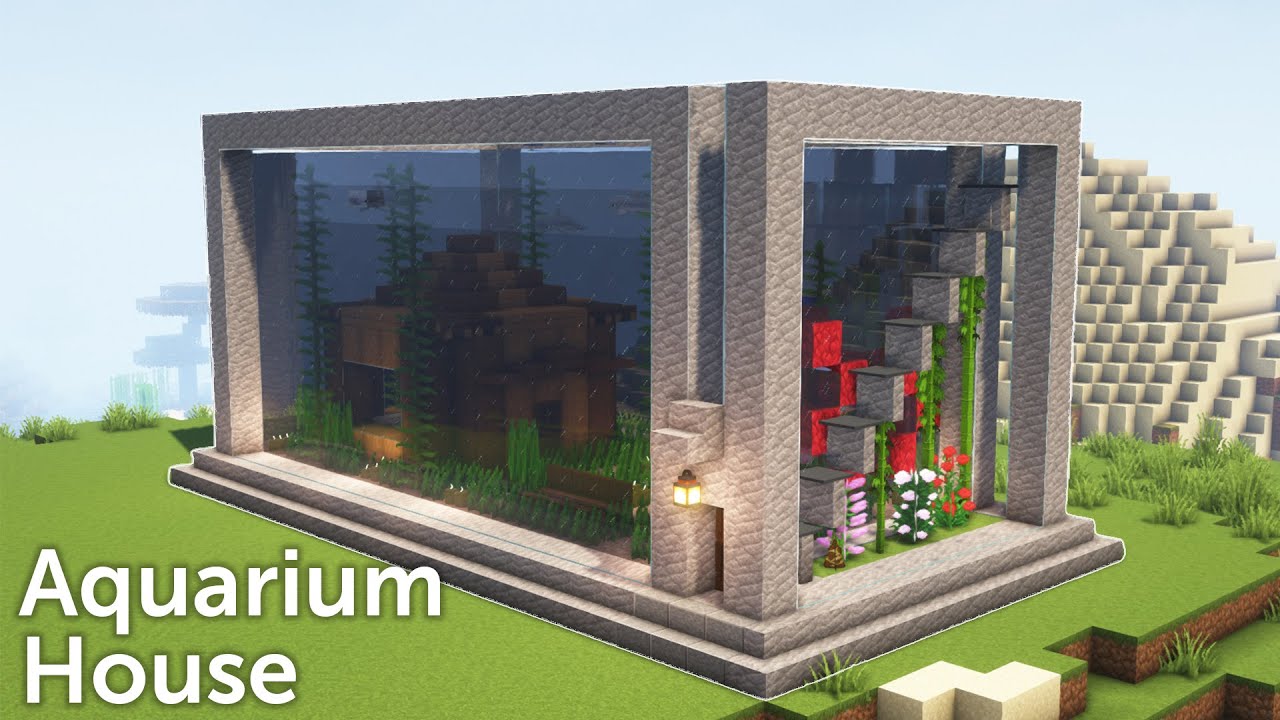 Minecraft | How to Build a Aquarium House - YouTube