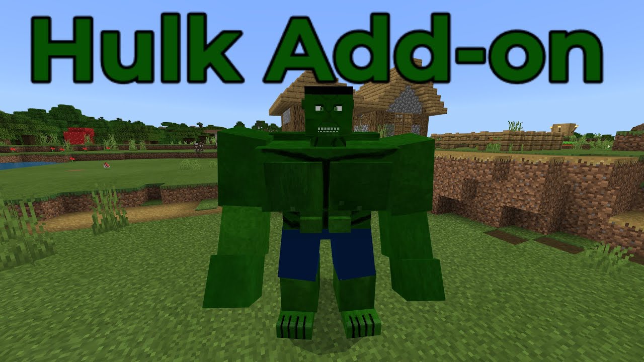 Hulk Add-on minecraft bedrock edition - YouTube