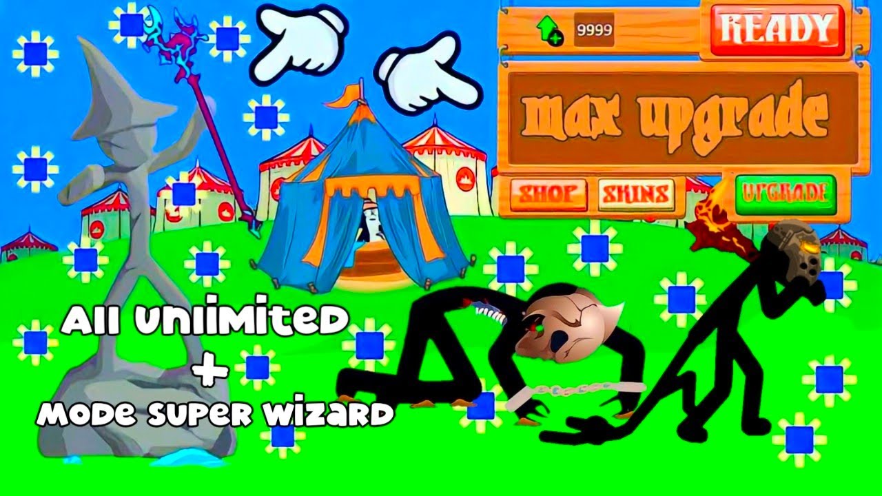 Stick War Legacy Mod!! Mode Super giant wizard - YouTube