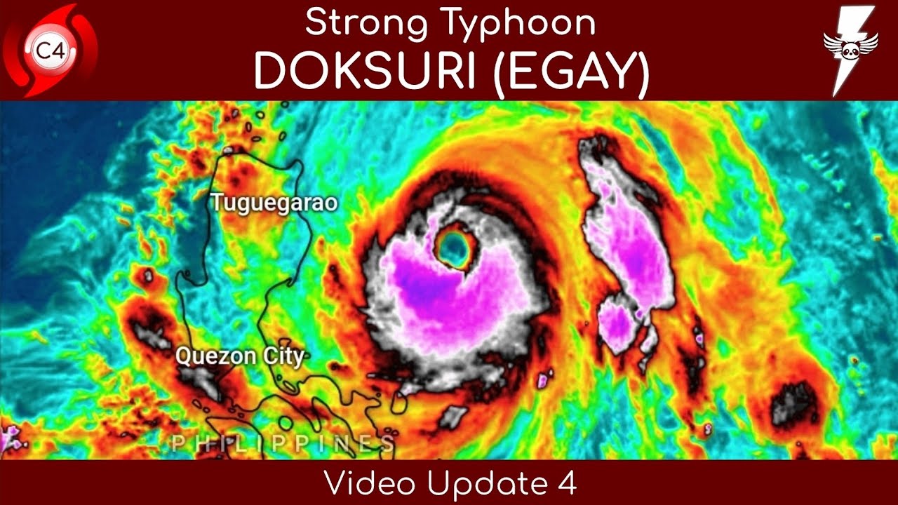 DOKSURI (EGAY) nearly a super typhoon | Video Update 4 - YouTube