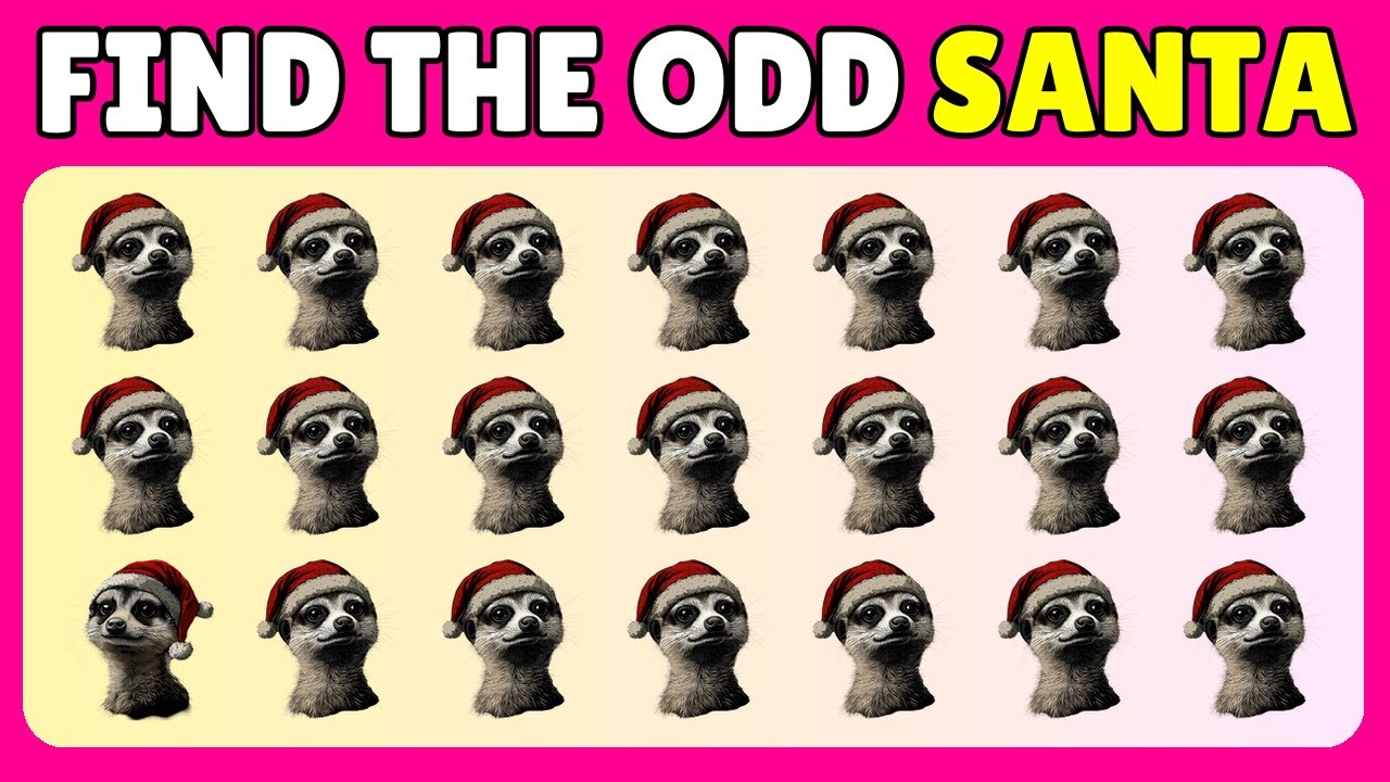 Spot the ODD Santa Hat - Christmas Fun Puzzle 🎄🎅 ️ | Part 34 - YouTube