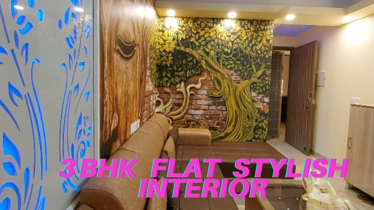 3 BHK Interior Design Idea |Home Decor Design | Ska Green Arch | Noida ...