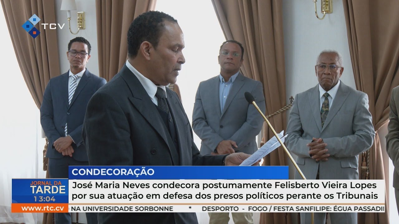 JMN condecora postumamente Felisberto Vieira Lopes por sua atuação em ...