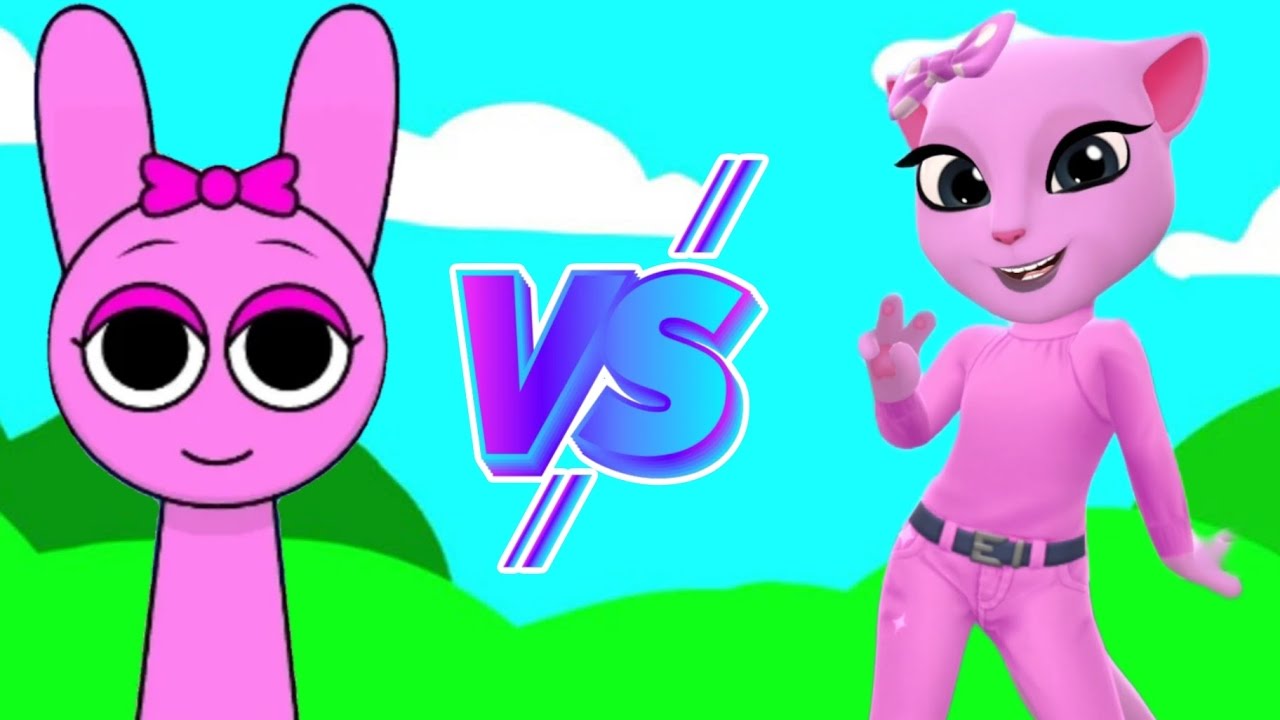 Pinki Sprunki Outfit Makeover by My Talking Angela 2 New Update Cosplay - YouTube